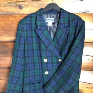 Pendleton | Jackets & Coats | Vintage Pendleton Plaid Blazer | Poshmark